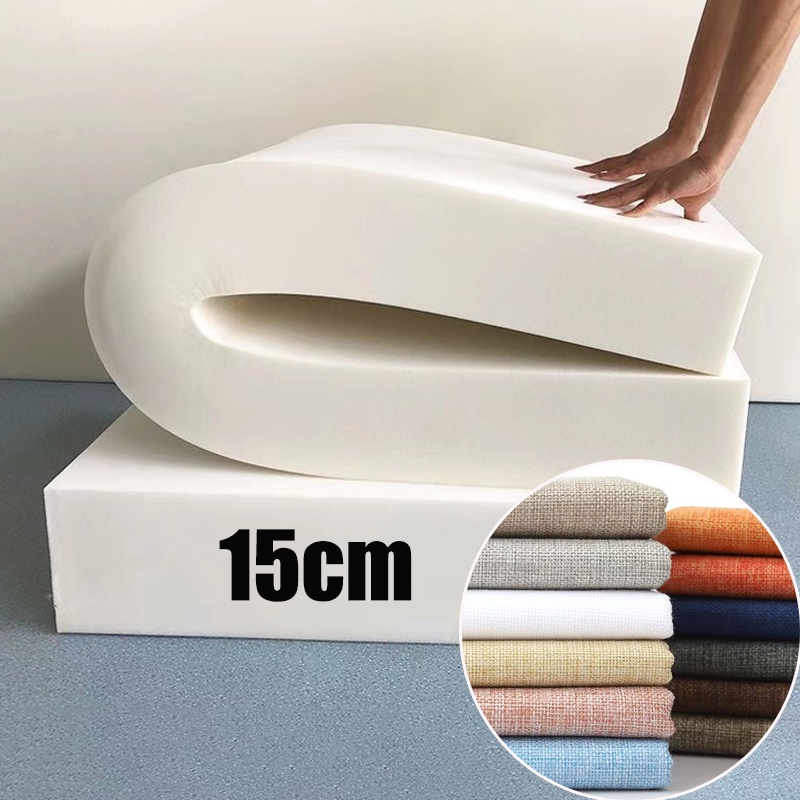 (Customizable)35/50D 5.9inch/15 cm Thick Sponge Foam Cushion Sofa Seat ...
