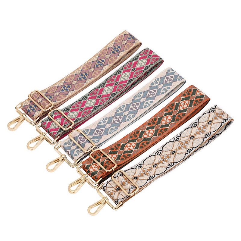 5CM Wide Rhombus Diamond Pattern Vintage Style embroidery Adjustable ...