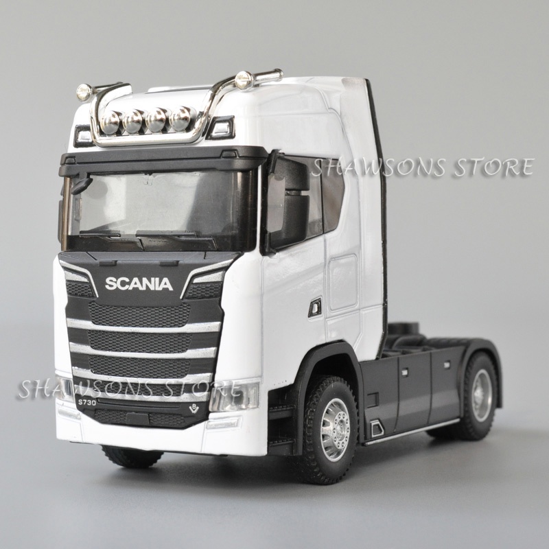 1:50 Scale Diecast Metal Model Truck Toys Scania S730 Semi-Trailer ...