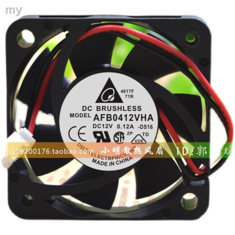 (Ready stock) Original Delta AFB0412VHA 4010 12V 0.12A 4-wire PWM temperature control double ...