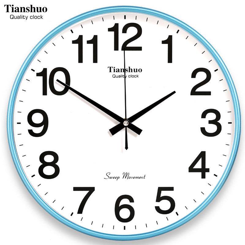 jam dinding besar Jam Kuarsa Tianshuo Jam Dinding Senyap Ruang Tamu ...