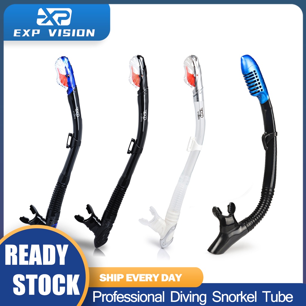 EXP VISION Dry Snorkel Tube Adult Diving Snorkel Tube Dive Snorkel ...