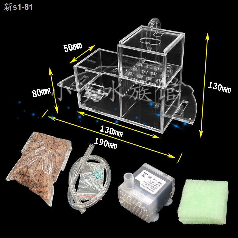 Penapis tangki ikan bulat kecil tiga dalam satu tangki mulut bulat ...
