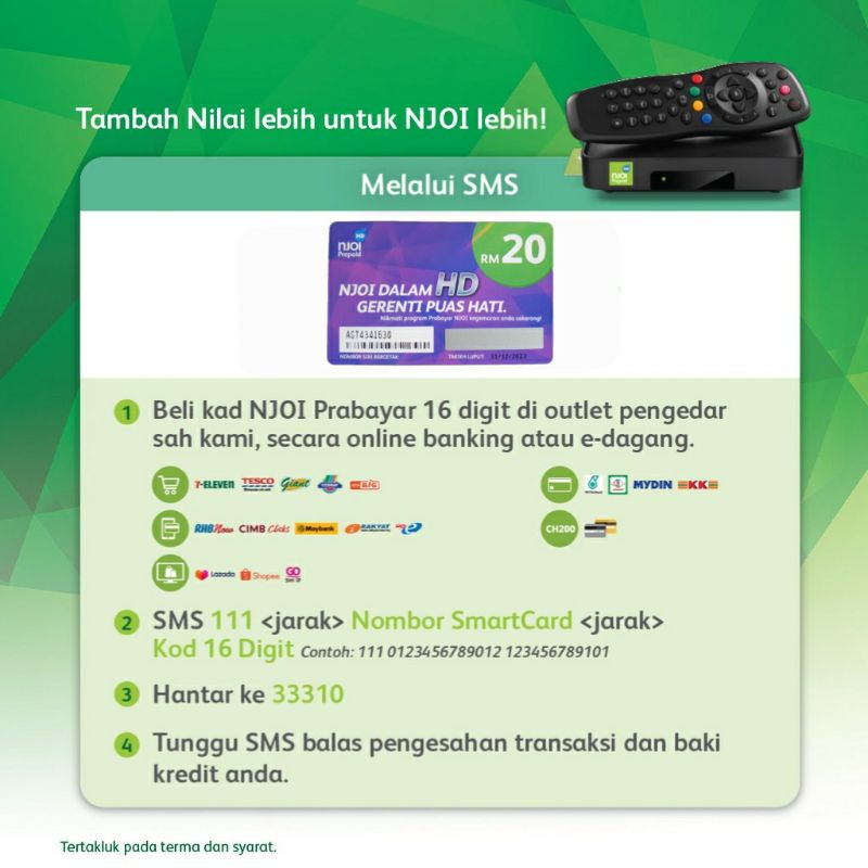 Njoi Prepaid Top up Card RM20 | Shopee Malaysia