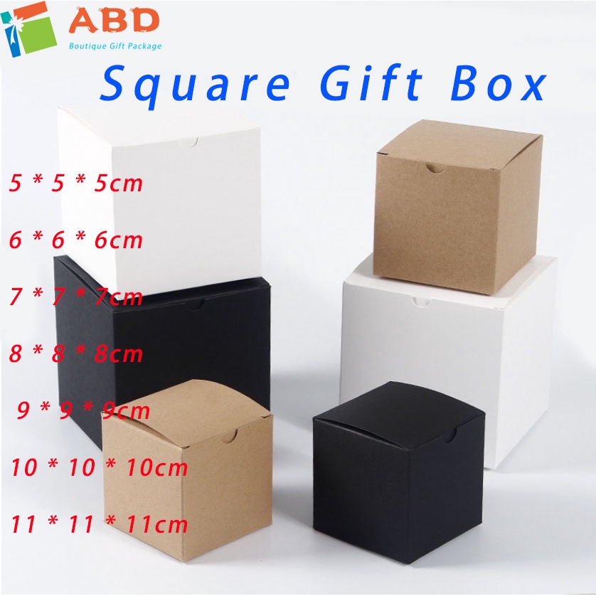 【ABD】 Square Paper Box Gift Box Candy Box Perfume Box Square Packaging ...