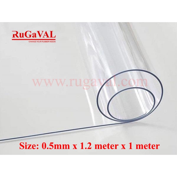 Clear PVC Sheet, Transparent Sheet 0.5mm x 1.2 meter x 1 meter | Shopee ...