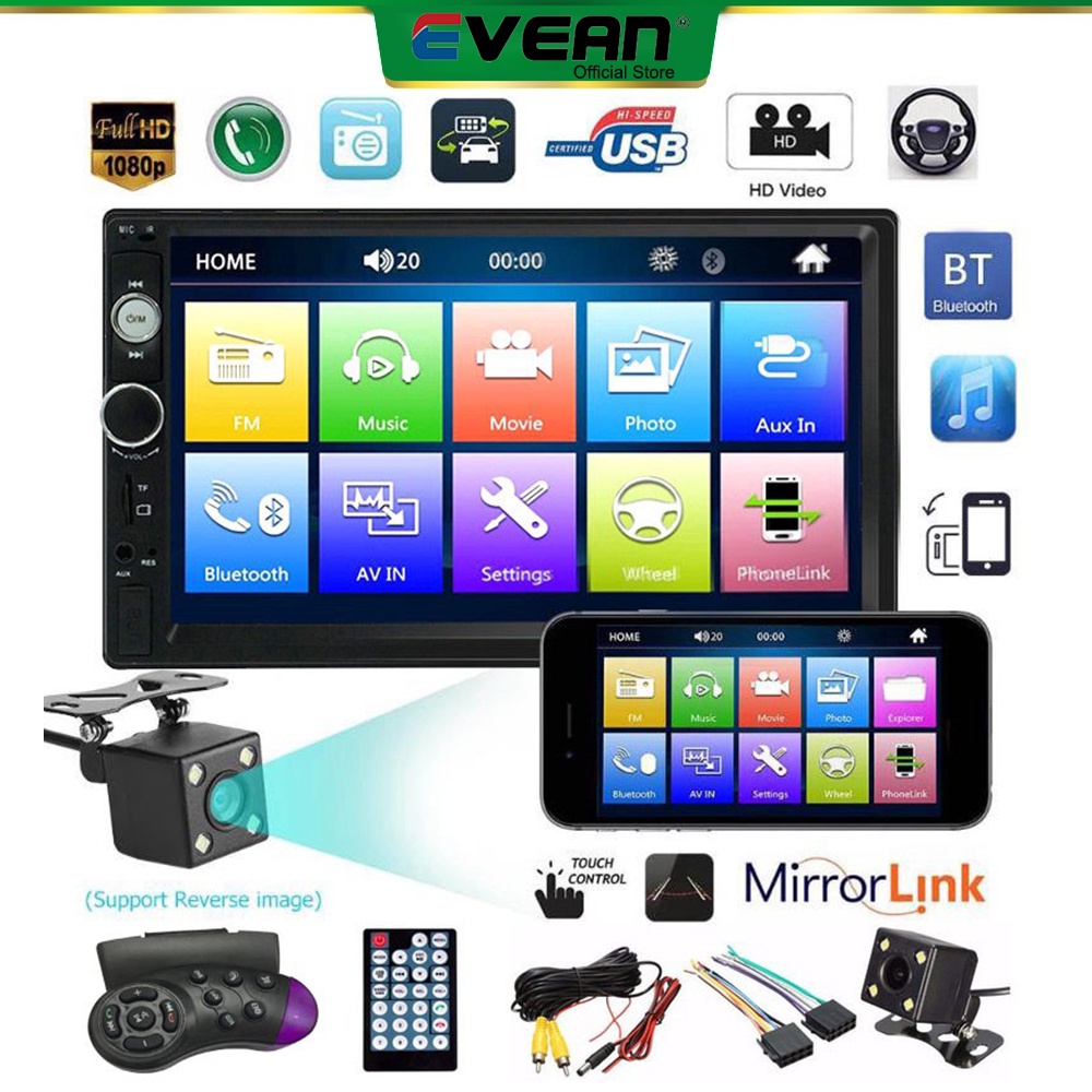 Evean 7010B 3rd 7 ''Double 2 DIN Bluetooth MP5 Player FM Radio Android ...