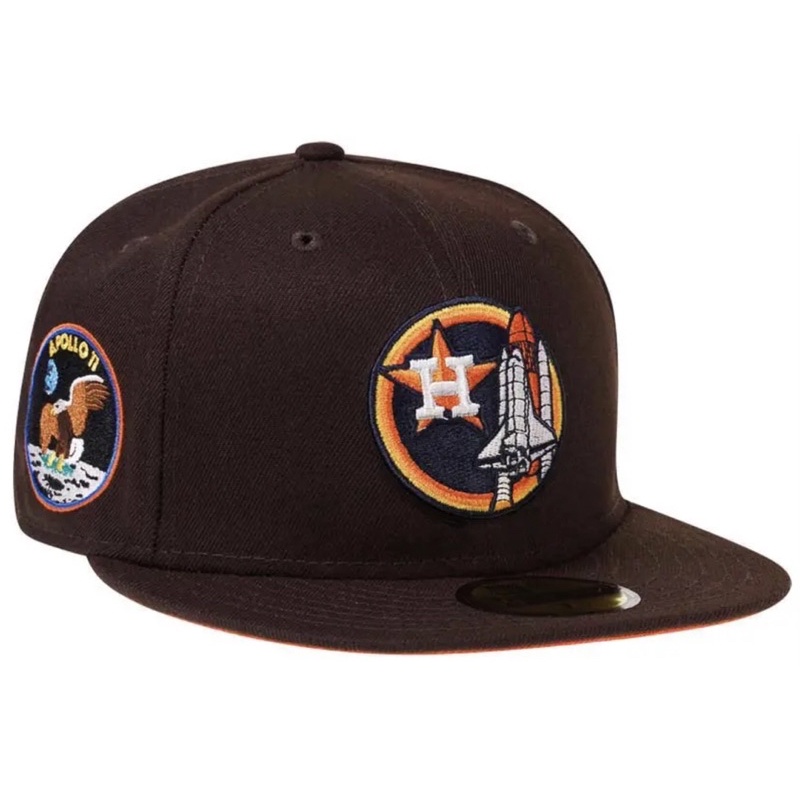 NEW ERA 59FIFTY HOUSTON ASTROS APOLLO BROWN FITTED CAP | Shopee Malaysia