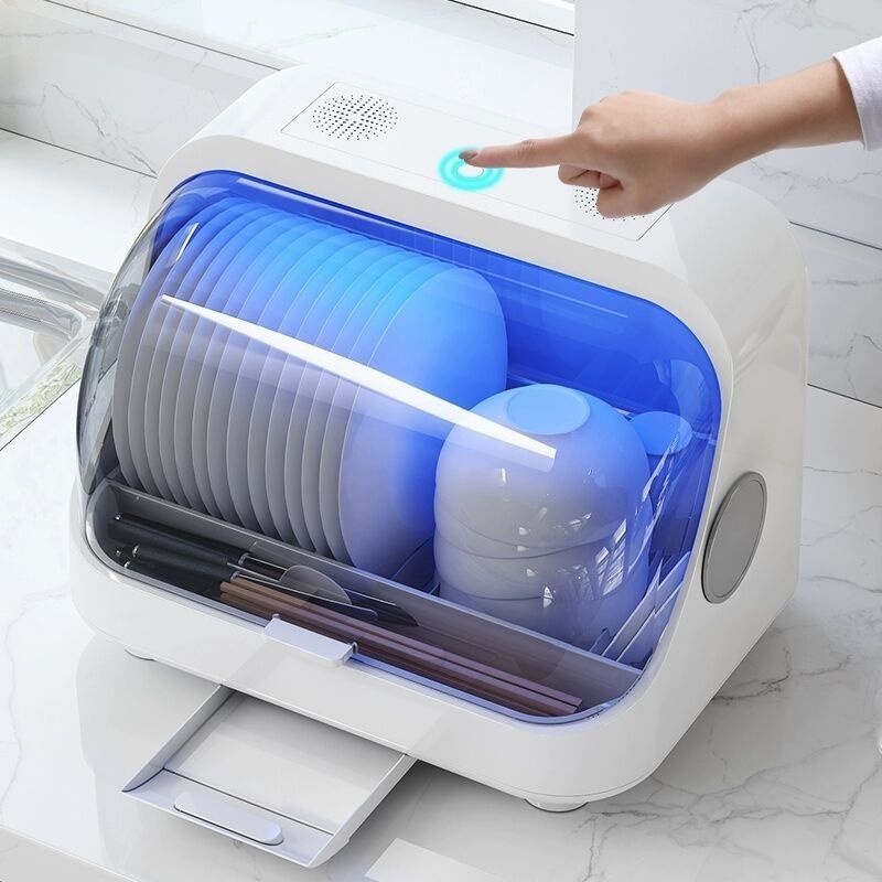 UV Disinfection Cabinet Sideboard Cupboard Draining Dish Rack ...