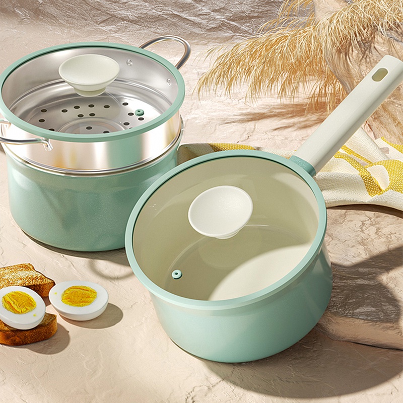 S&S Ceramic milk pot non-stick pot baby side food pot instant noodle ...