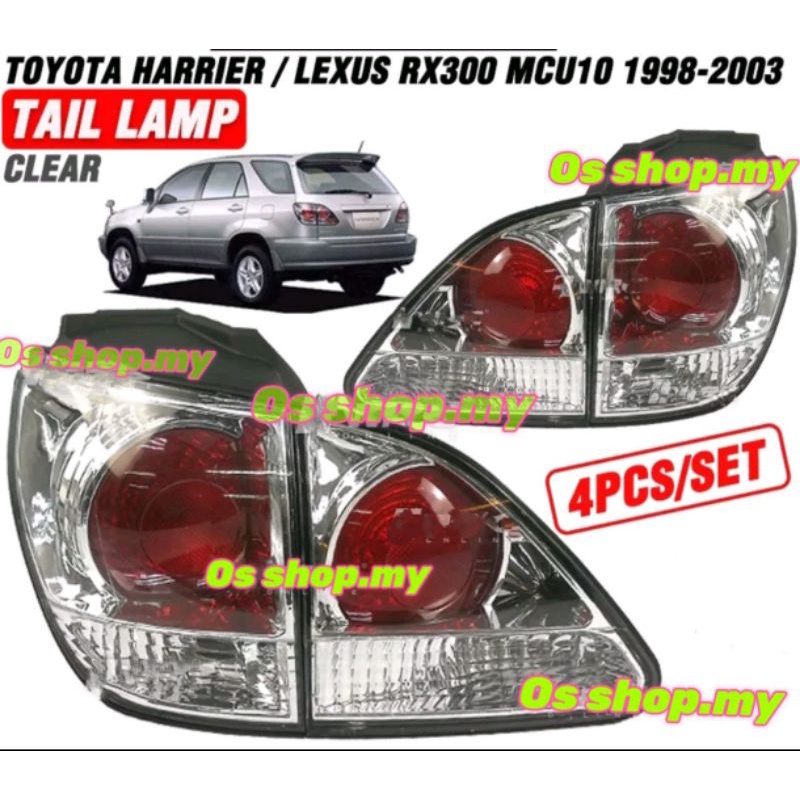 Toyota Harrier / Lexus RX300 MCU10 1998 - 2002 TailLamp ( Clear ...