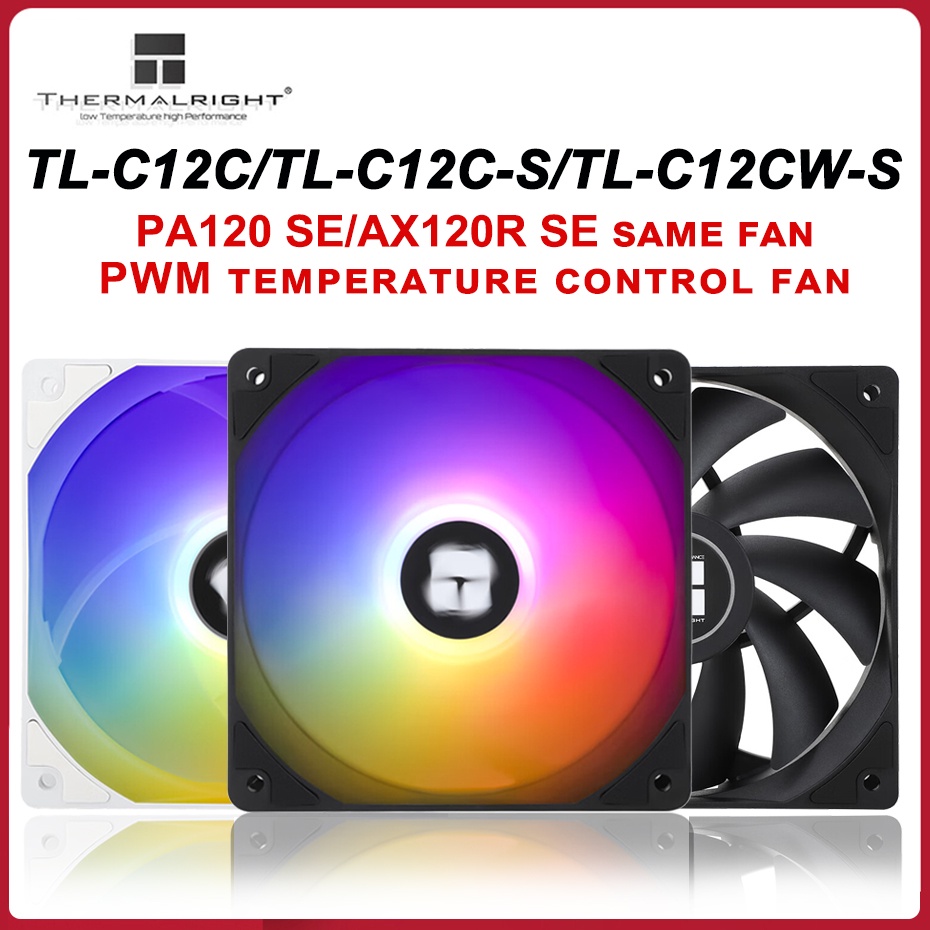 Thermalright TL-C12C TL-C12C-S 120mm Computer Case Fan 5V 3PIN ARGB ...