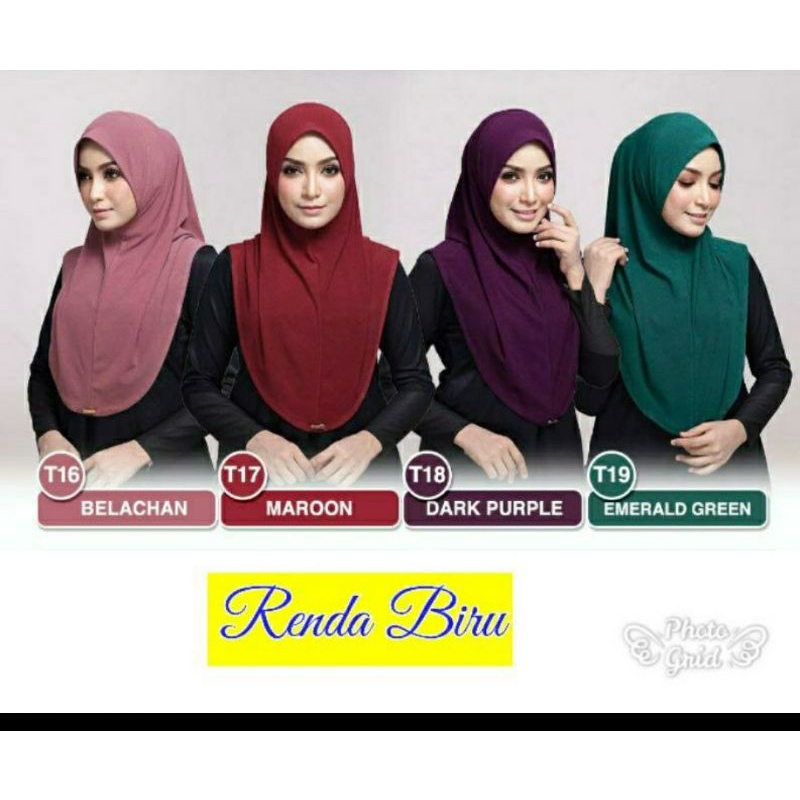 TUDUNG VIRAL Renda Biru | TUDUNG RENDA BIRU TUDUNG DEWASA 3pcs RM 59 ...