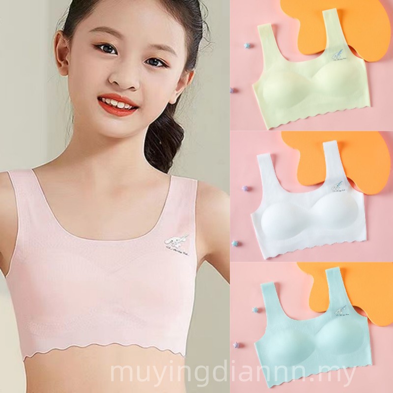 【Ready Stock】Girl's Underwear Developmental Vest for Girls8-16Junior ...