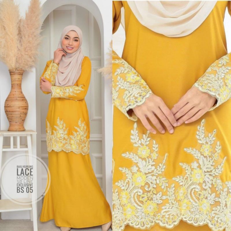 baju kurung siap,ada lace batu | Shopee Malaysia
