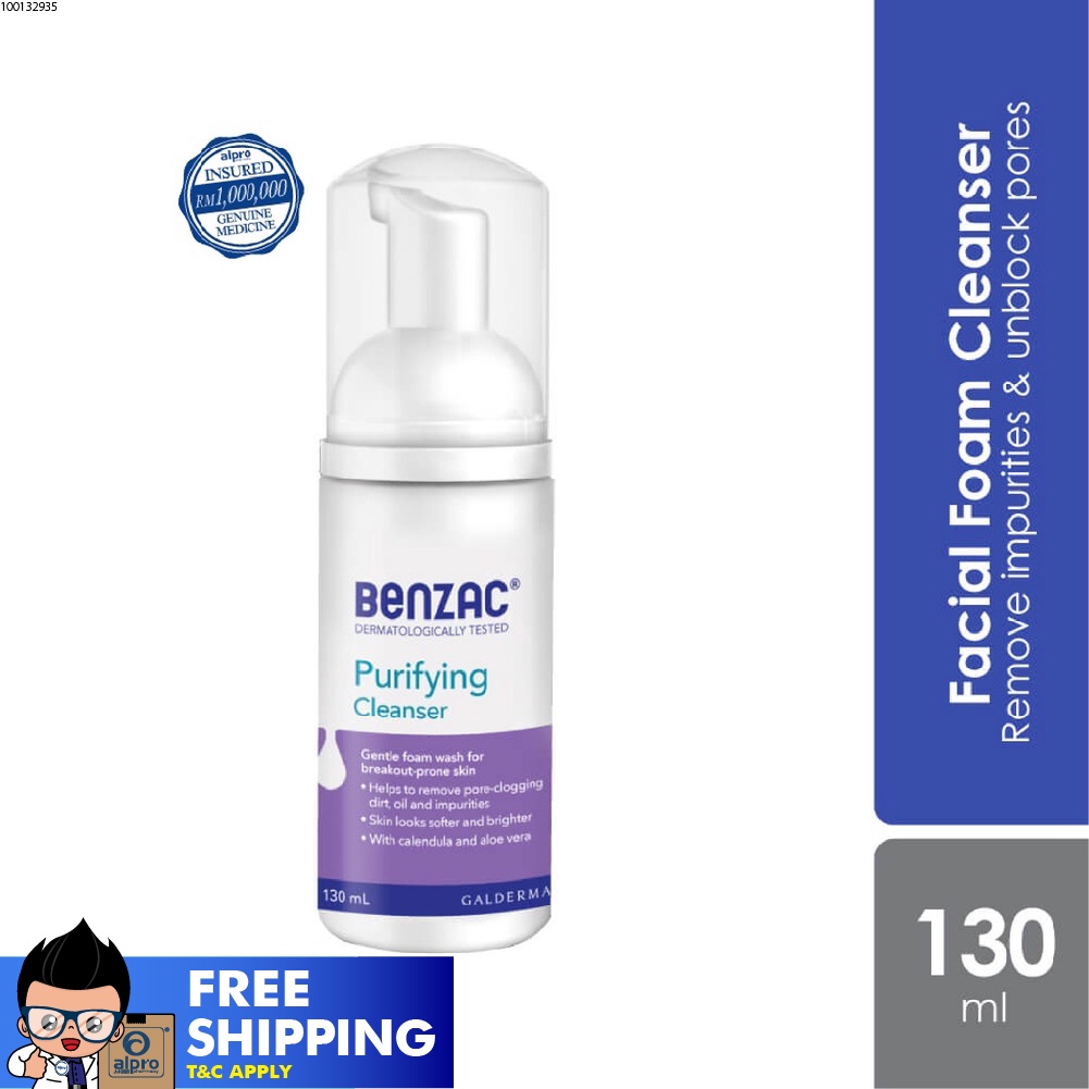 Benzac Purifying Cleanser (130ml) | Shopee Malaysia