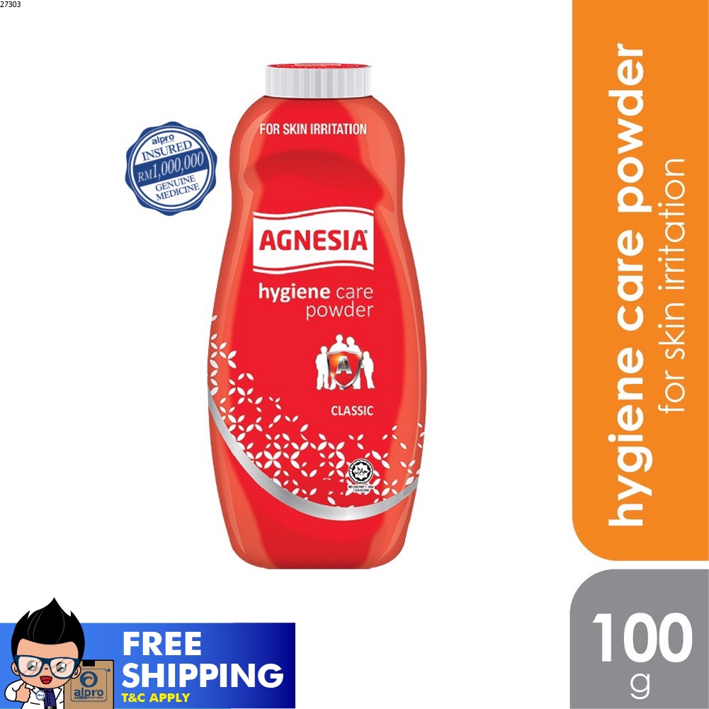 Agnesia Antiseptic Dusting Powder (Hygiene Care Powder) 100g | Shopee ...