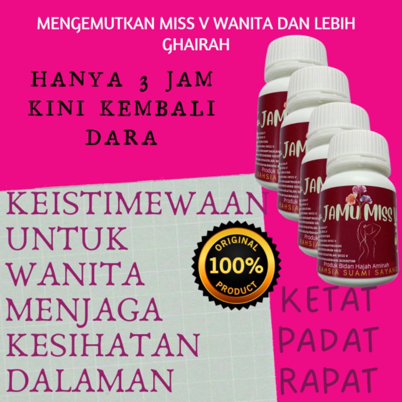 jamu miss v / mengetatkan rahim | Shopee Malaysia