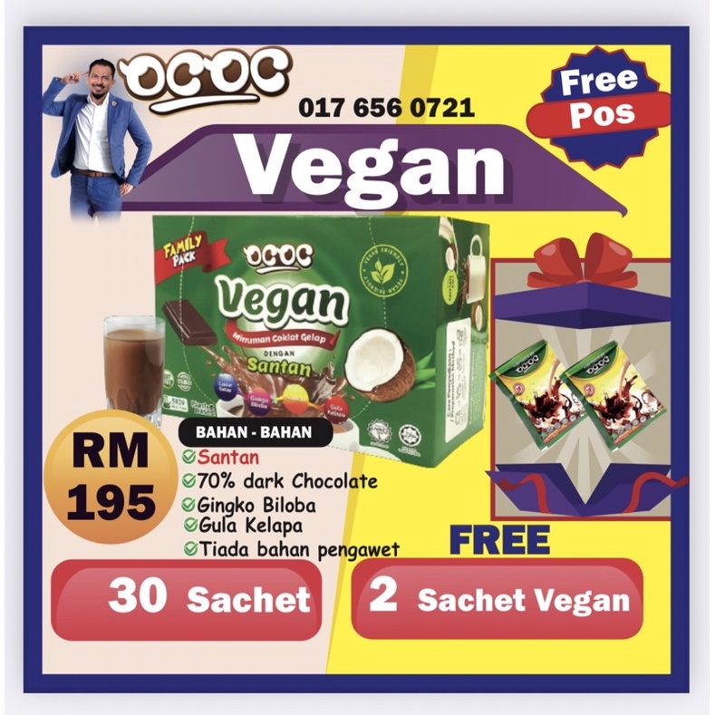 Vegan ococ 💥 Kombo Merah OCOC 💥 susu kambing ococ💥 dark choclate ococ💥 ...