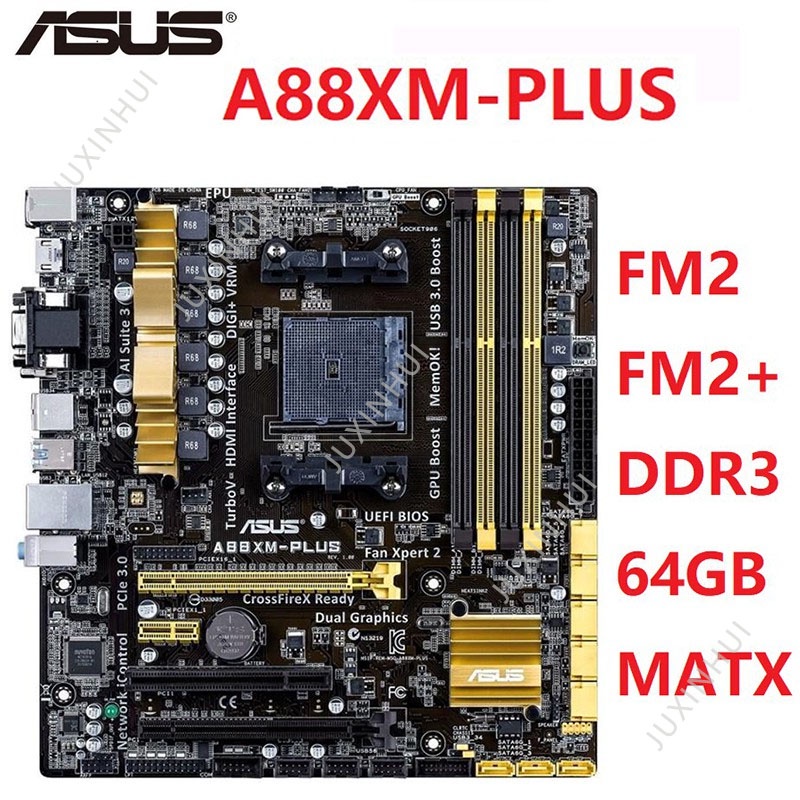 ASUS A88XM-PLUS /A88XM-A A88M-PLUS Desktop Board ATX AMD Socket fm2+ A88XM-PLUS /A88XM-E A88XM-A ...