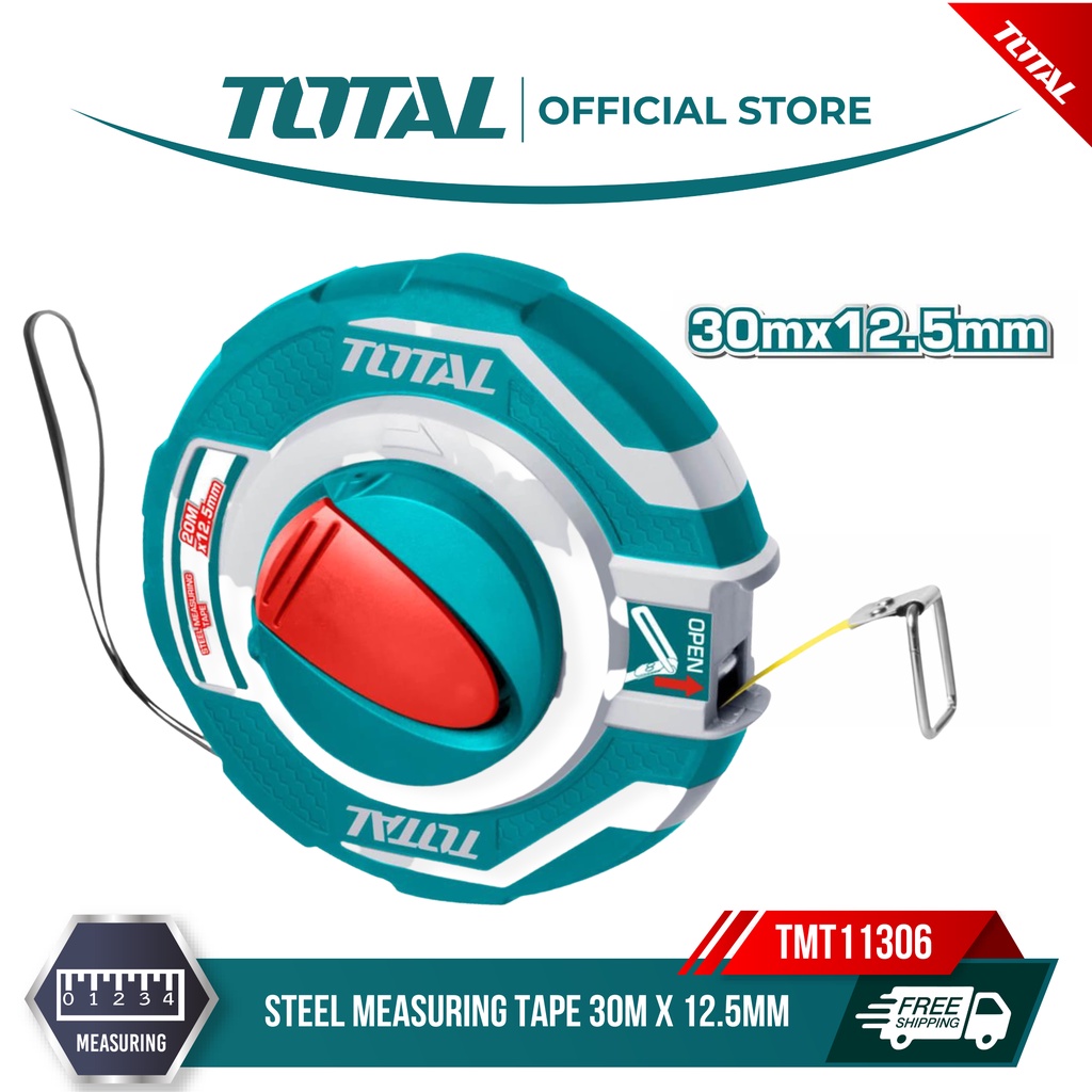 Total Steel Measuring Tape (20M / 30M) TMT11206 / TMT11306 | Shopee ...