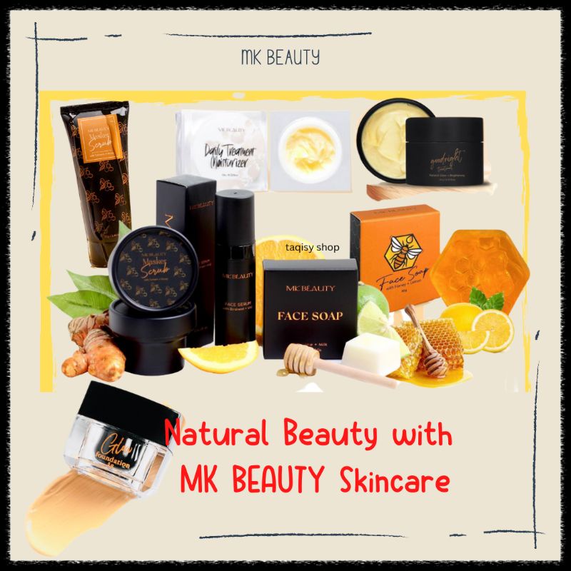 MK BEAUTY New Packaging Set Skincare Scrub Kunyit Madu / Night ...