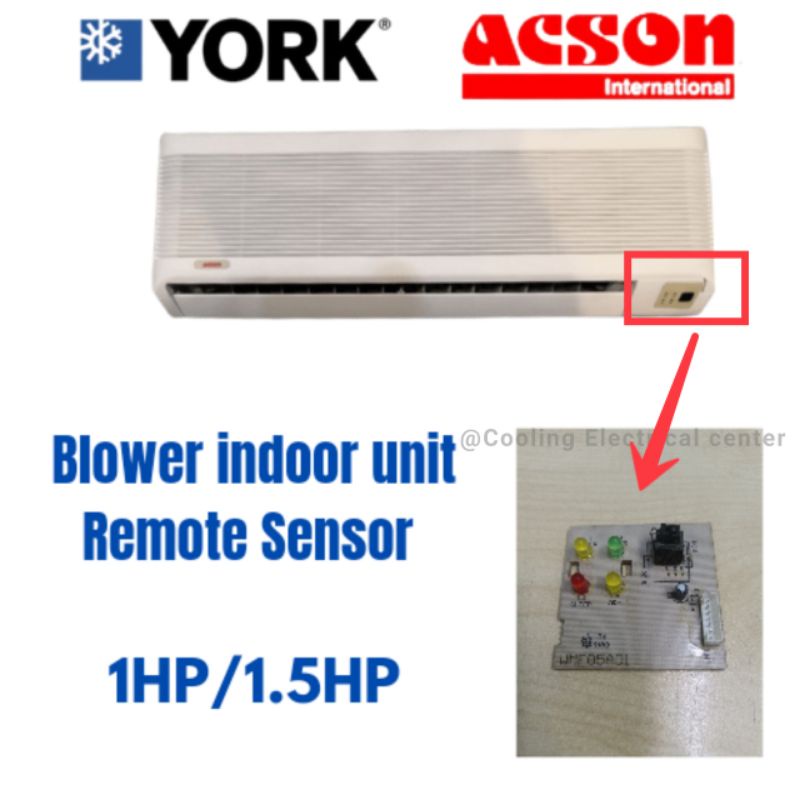 Aircond YORK/ACOSN(F) Remote Received Sensor PCB (1HP/1.5HP) | Shopee ...