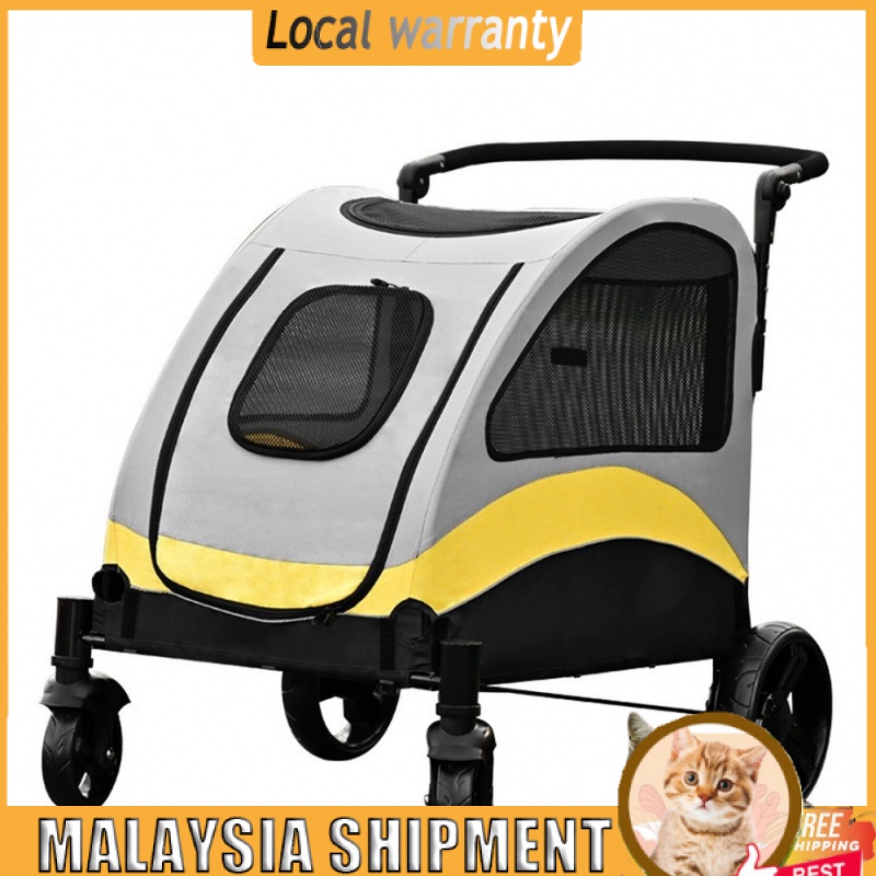60KG Pet Stroller Extra Large Size Pet Trolley Upgraded Wheel Version ...