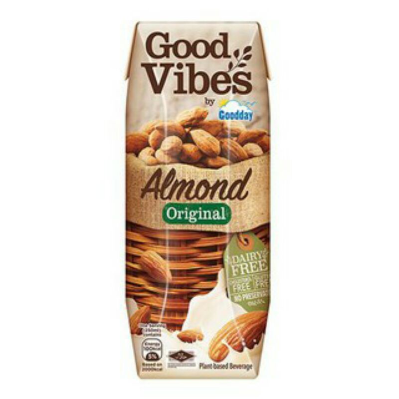 Goodday Good Vibes Almond Dairy Free Milk Original 250ml | Shopee Malaysia