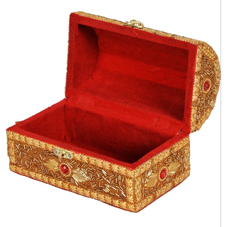 Jewellery Box | Bangle Box (18 cm x 10 cm x 10 cm, Gold | Shopee Malaysia