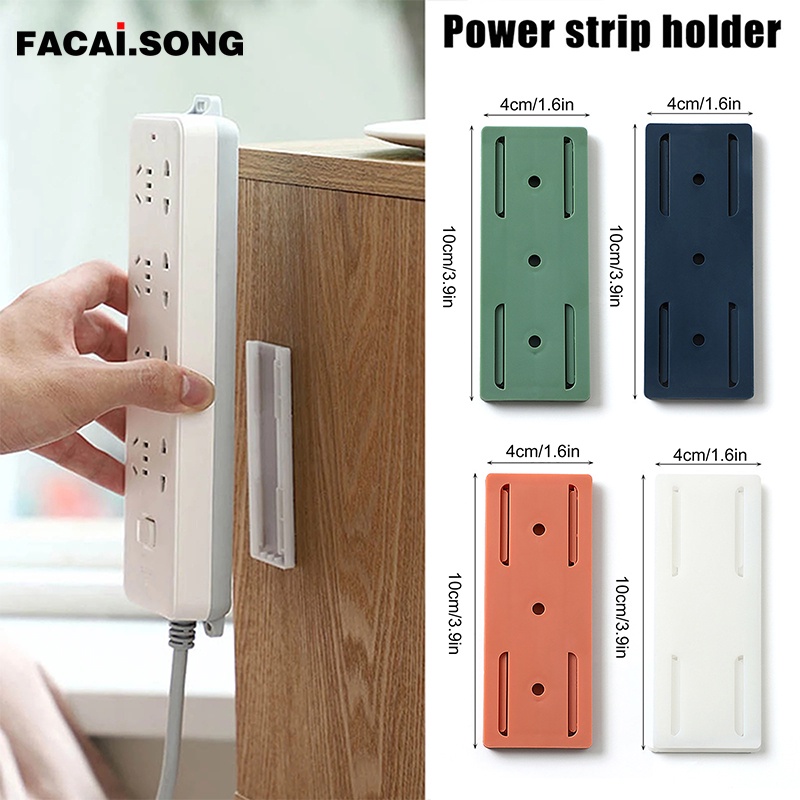 White Socket Paste Fixer Patch Panel Holder Wall Hanging Plug Fixing ...