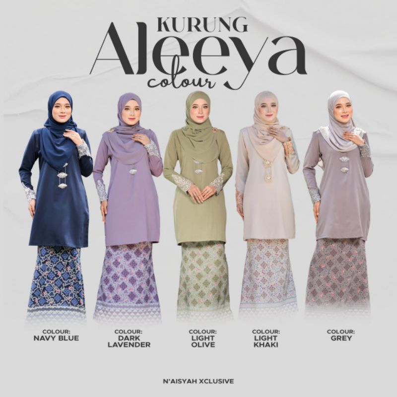 Kurung Aleeya ibu raya 2023 N'AISYAH XCLUSIVE | Shopee Malaysia