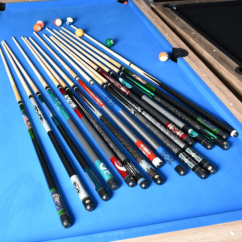 13MM American Pool Cue 1/2 Two-section Pool Cue Chinese Nine-ball Solid ...