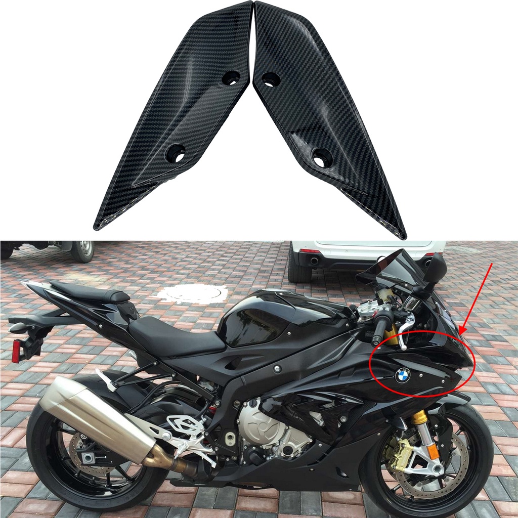 Front Carbon Fiber Fender Spoiler Winglets Side Wing Panel Cover Case ...