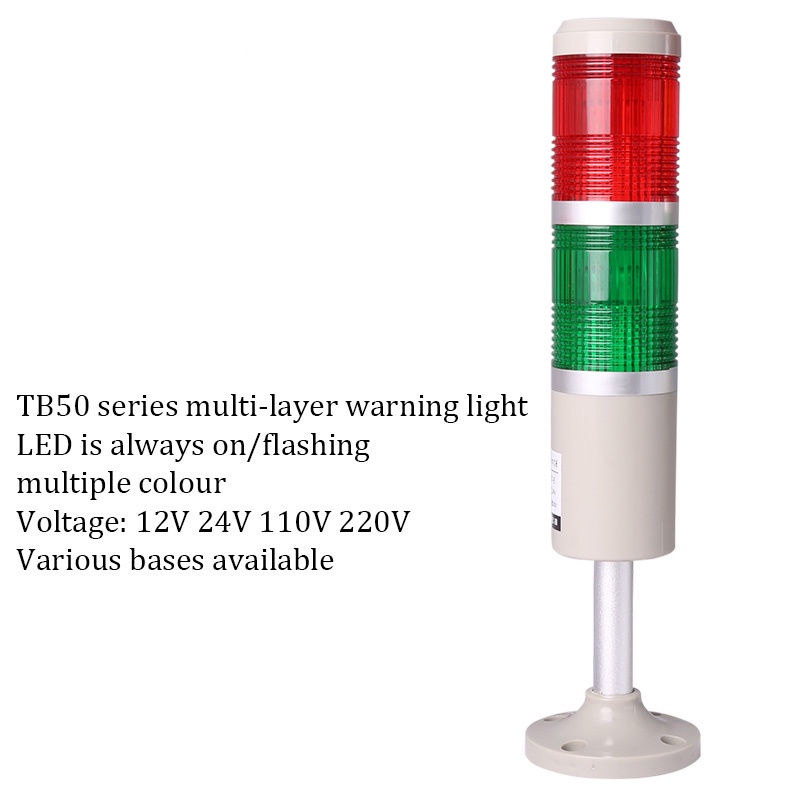 TB50-2T 50mm Signal Tower Light Red and Green Color Led Always bright ...