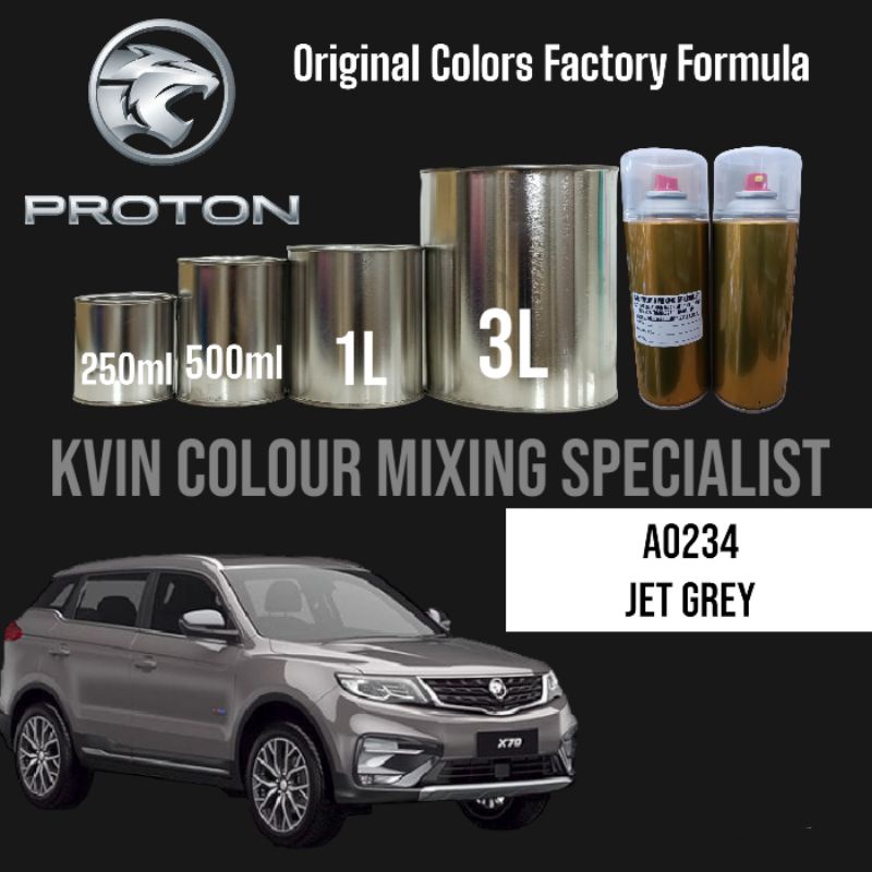 Proton X70 A0234 Jet Grey 2K Paint | Shopee Malaysia