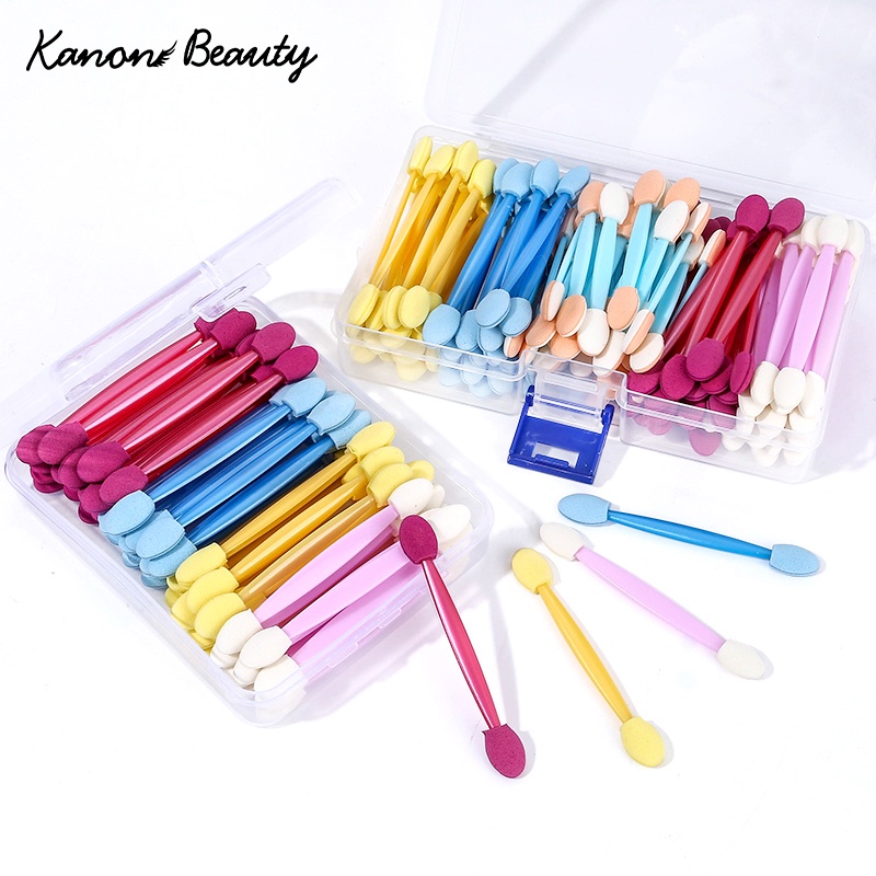 Disposable Dual Sides Eye Shadow Sponge Applicators With Box Double ...