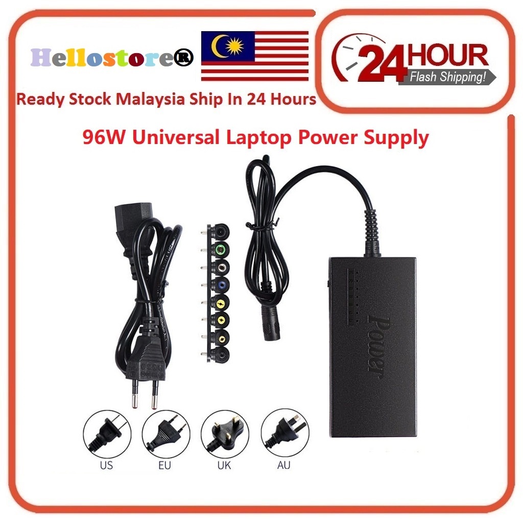 Laptop Power Supply Universal 96W AC To DC 12V/16V/20V/24V Adapter ...