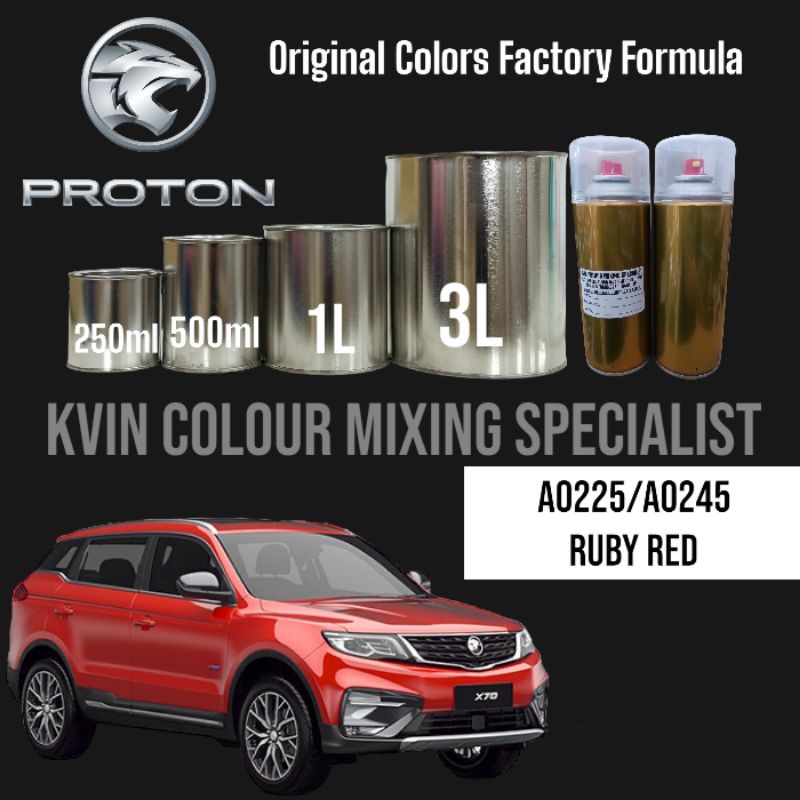 Proton X70 A0225/A0245 Ruby Red 2K Paint | Shopee Malaysia