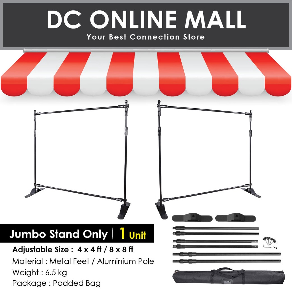 Jumbo Backdrop Banner Stand / Jumbo Backdrop Banner Stand + Printing ...