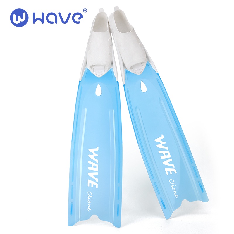 WAVE Full Pocket Long Blade Diving Fins swim fin for Freediving and ...