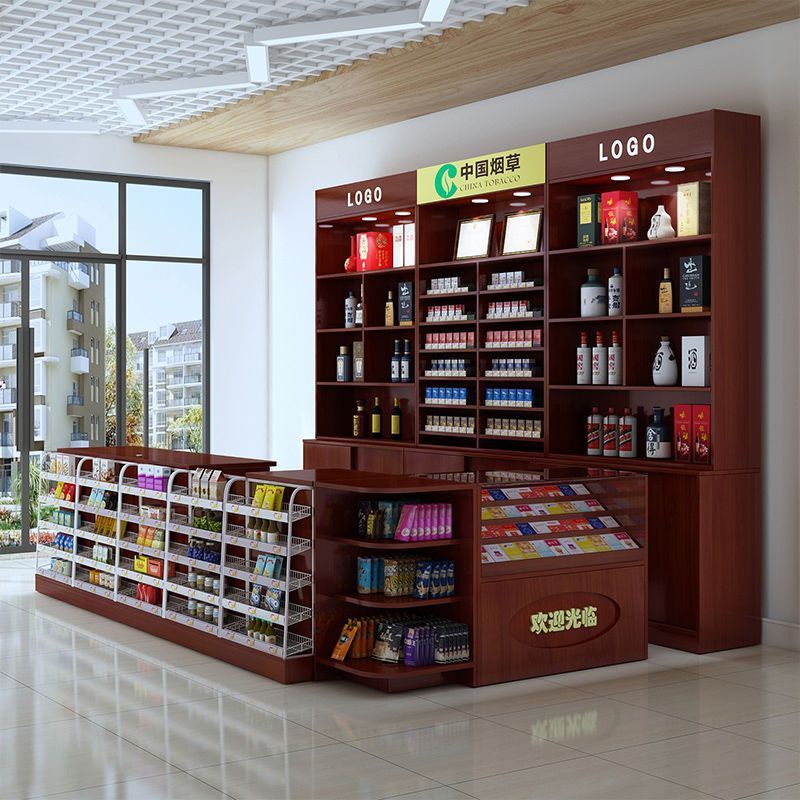 Cashier desk smoke counter smoke cabinet convenience store supermarket ...