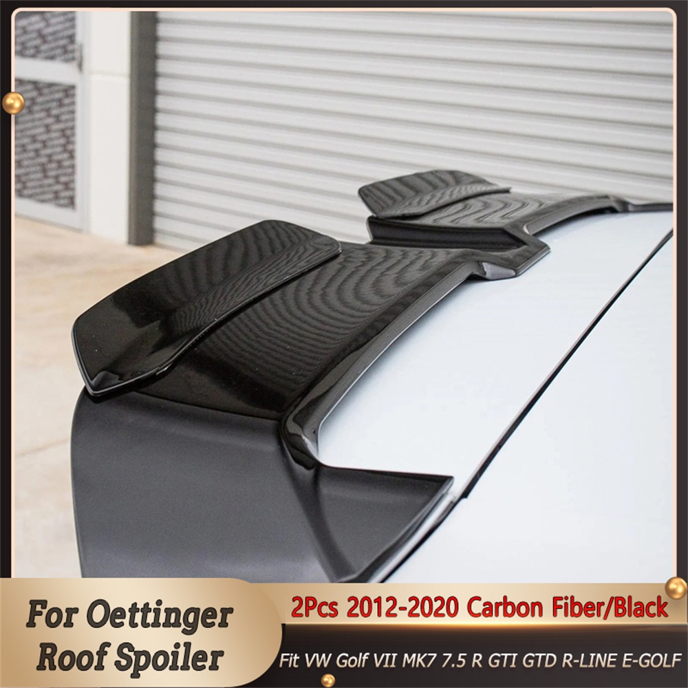 For Oettinger Roof Spoiler Extentions Flaps Rear Wing Fit VW Golf 7 MK7 ...