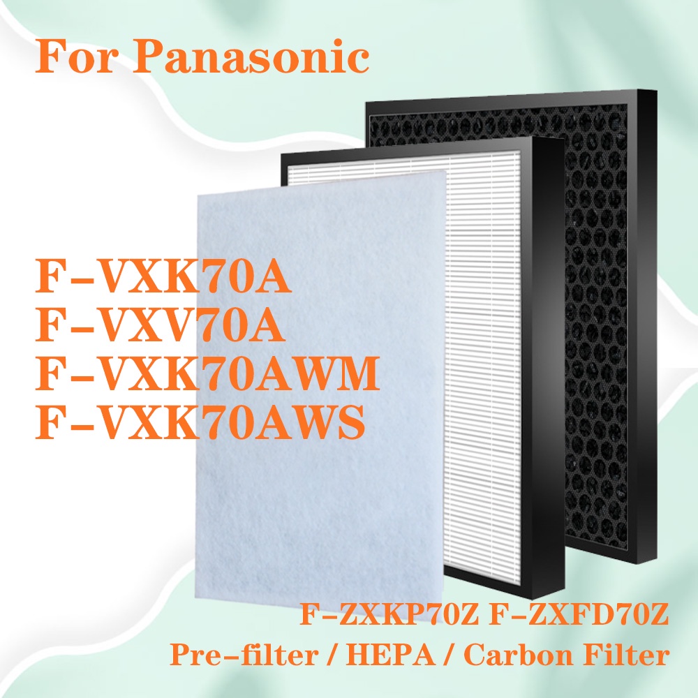 Panasonic F-ZXKP70Z F-ZXFD70Z Air Purifier HEPA + Activated Carbon ...