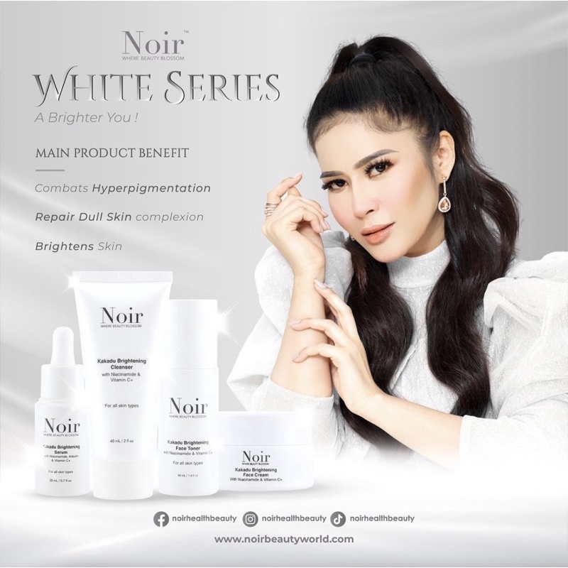 NOIR [ORIGINAL] WHITE SERIES SKINCARE MENGHILANGKAN JERAGAT MENCERAHKAN ...