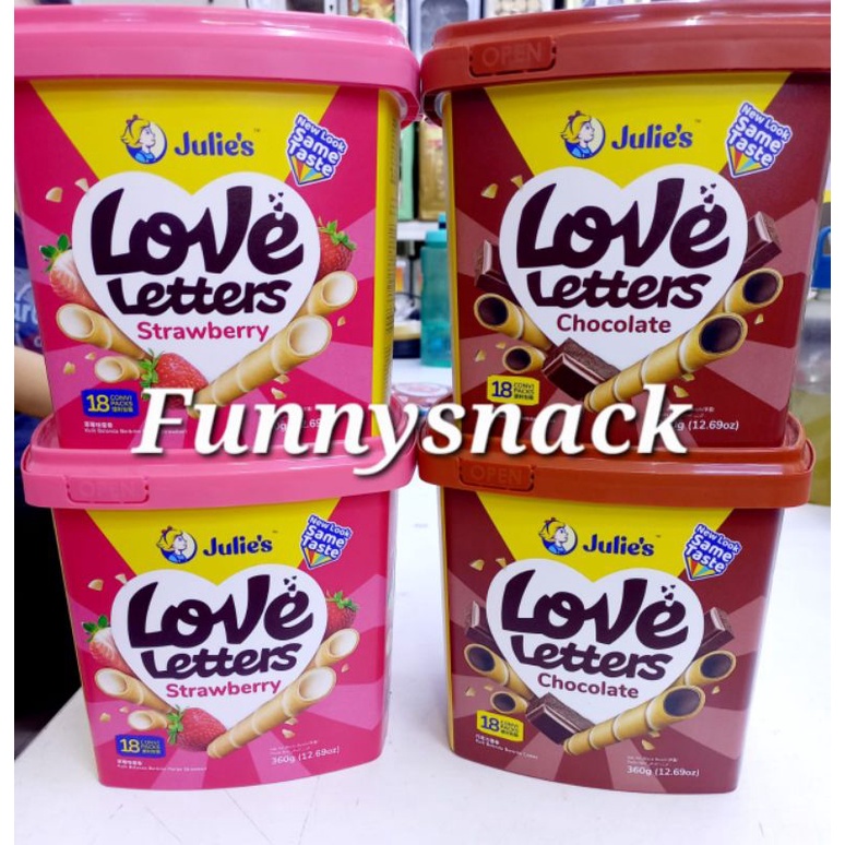 360g Julie's Love Letters Chocolate Strawberry Jar | Shopee Malaysia