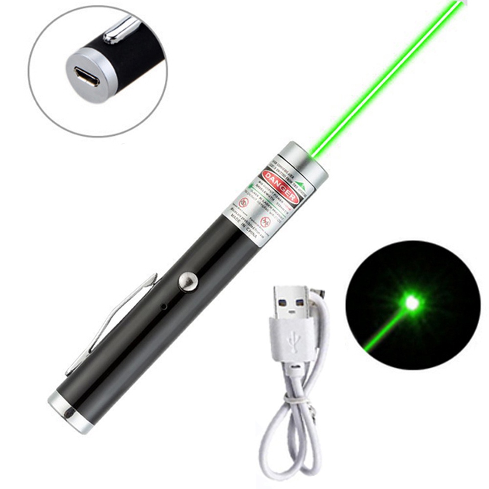 High Power USB Green Red Dot Laser Pointer 711 532nm Continuous Line ...