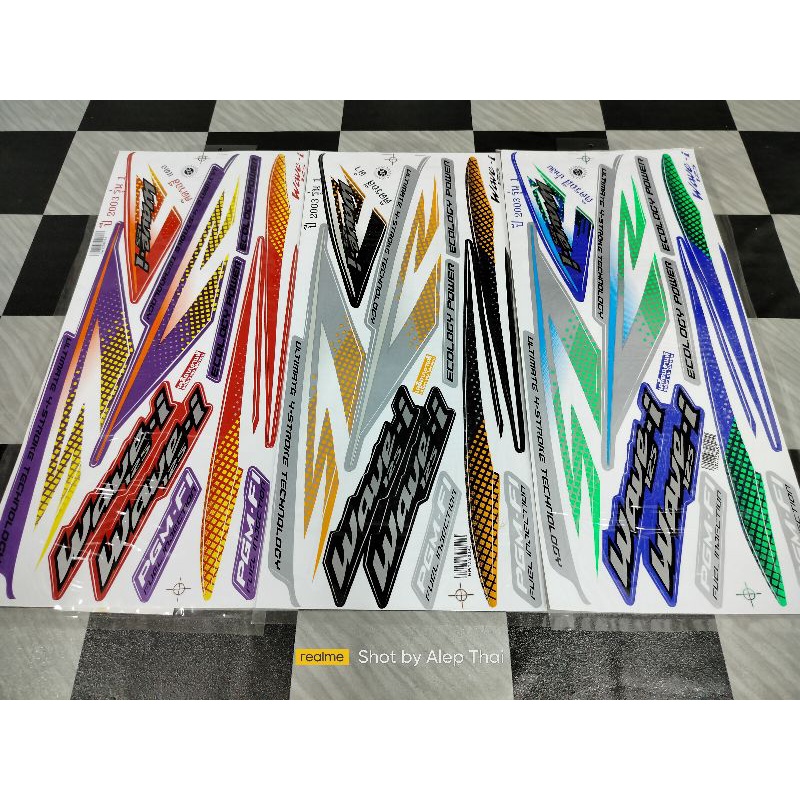 Stripe Honda Wave 125i 03 Thailand🇹🇭. Sticker Thailook (Wave 125R ...