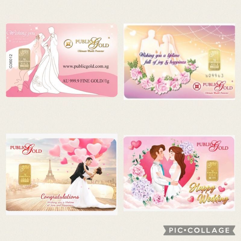 Public Gold PG Gold Bar (Au 999.9) 24K - Wedding Edition | Shopee Malaysia