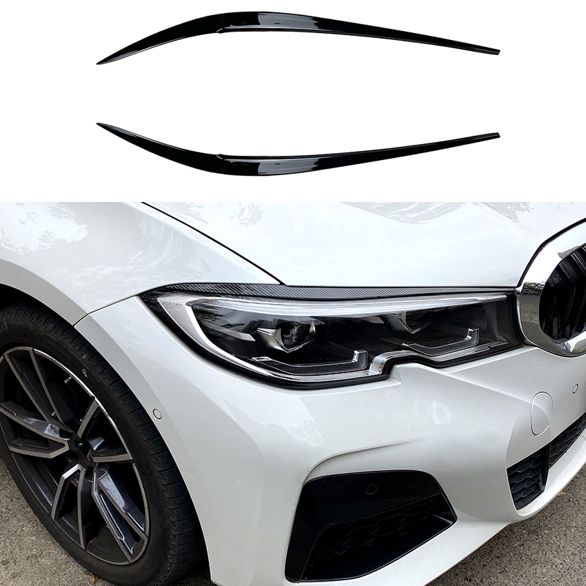 Car Headlight Eyelids Eyebrows For BMW 3 Series G20 G28 Sedan 2019-2021 ...